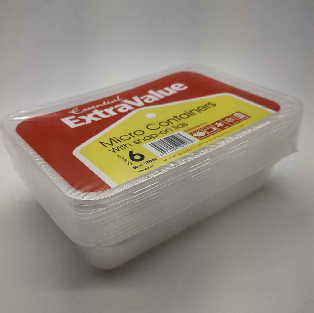 Microwave Containers & Lids 500cc 250 pcs – Dado Supplies UK Ltd.